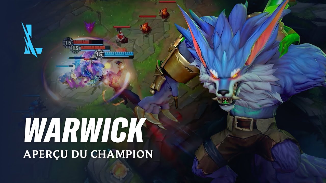 Aperçu de Warwick | Gameplay - League of Legends: Wild Rift - YouTube