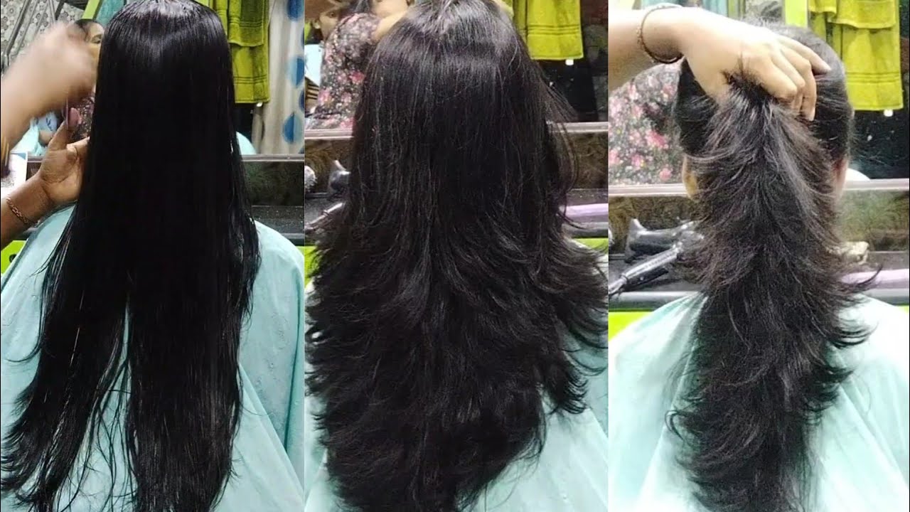 full step full layer full bouncy beautiful 😍 haircut ️ - YouTube