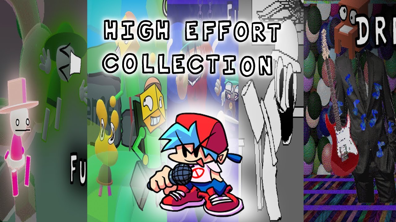 High effort Collection ( Dave and bambi ) - FNFMOD [Full Week] (Friday ...