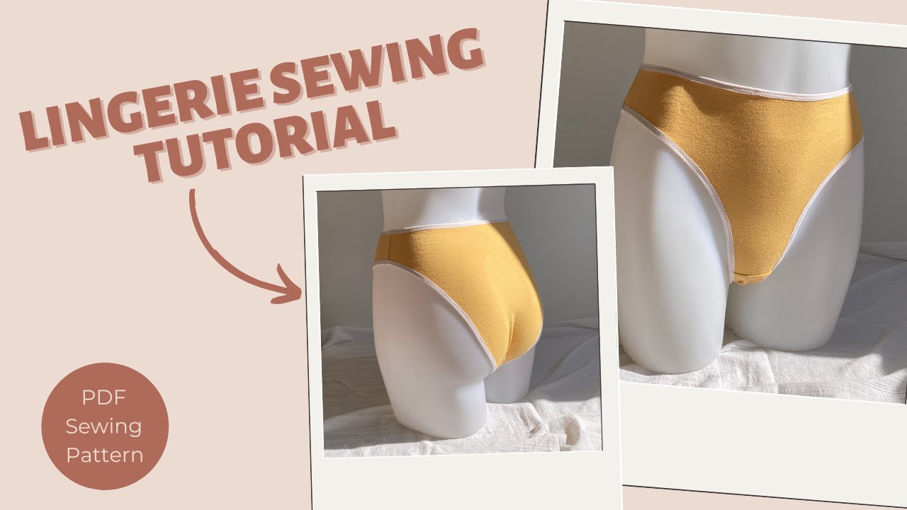 How to sew high-waisted undies with Fold Over Elastic |Jane panties view A| Lingerie sewing ...