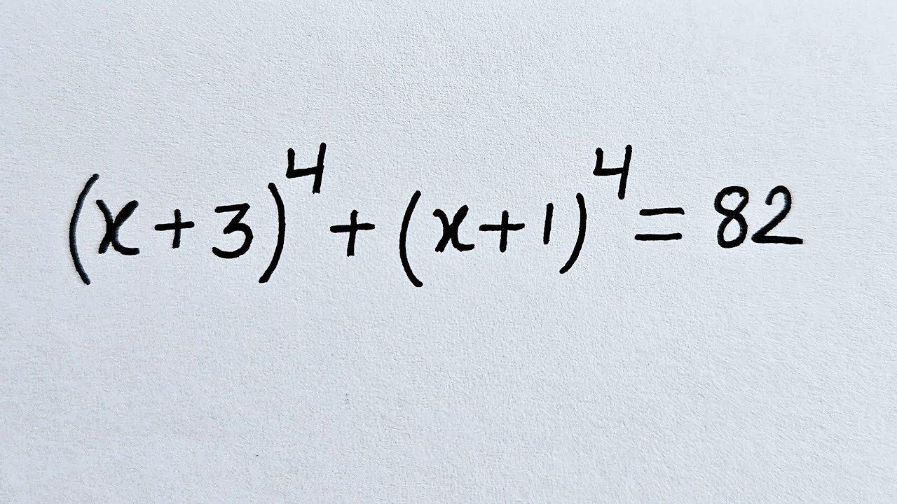 How to solve a quartic polynomial equation with average substitution ...