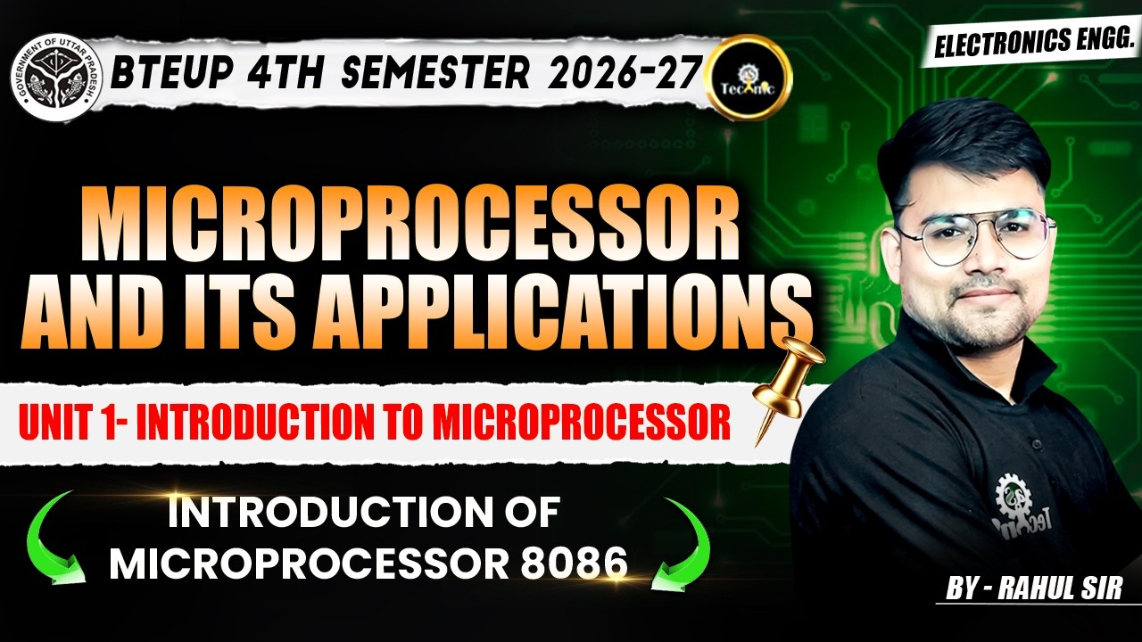 Microprocessor & Its Applications | Introduction of Microprocessor 8086 ...