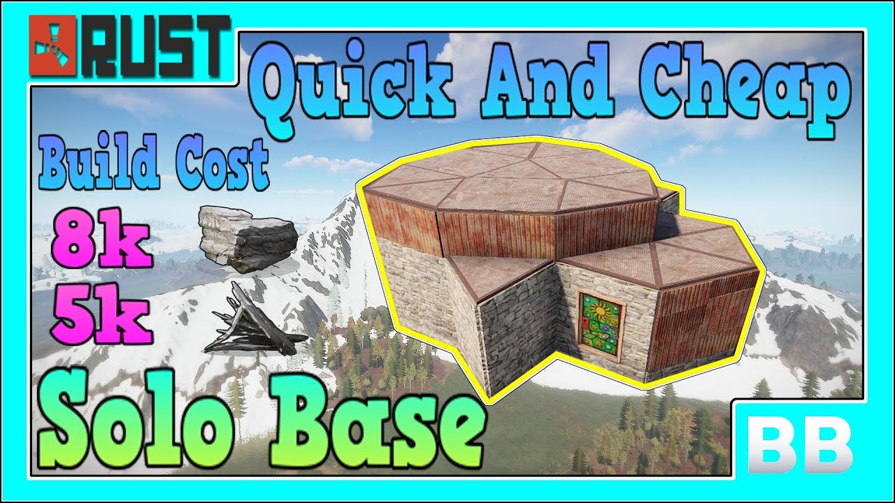Rust Quick And Cheap Solo Base - YouTube