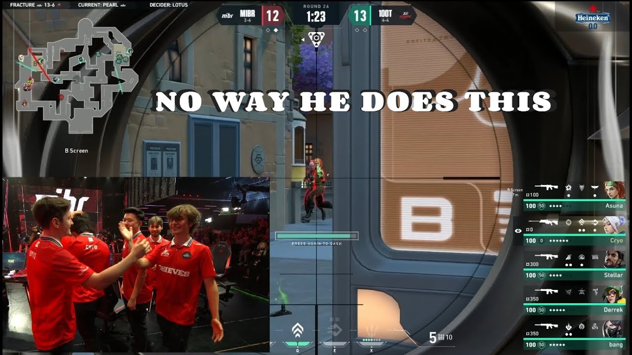 100T CRYO with an INSANE ACE to win the map - YouTube