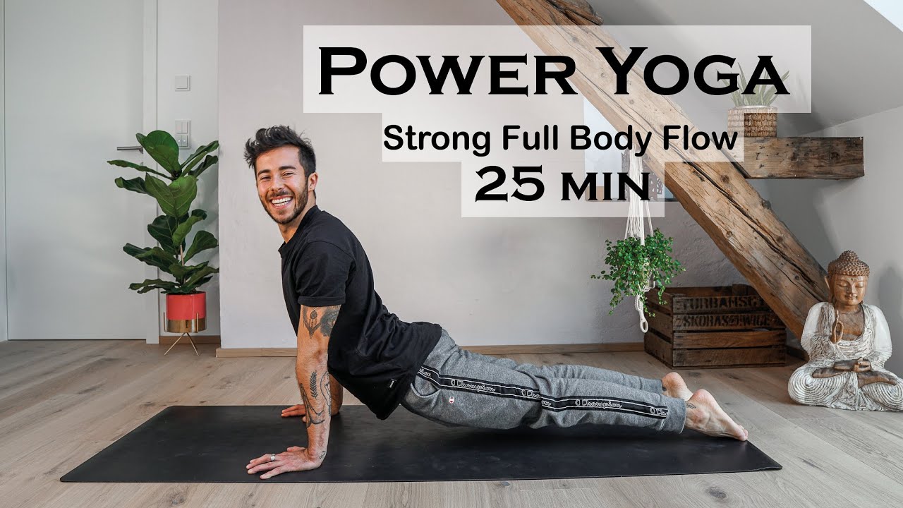POWER YOGA - 25 Min Strong Full Body Flow & Arm Balancing - YouTube