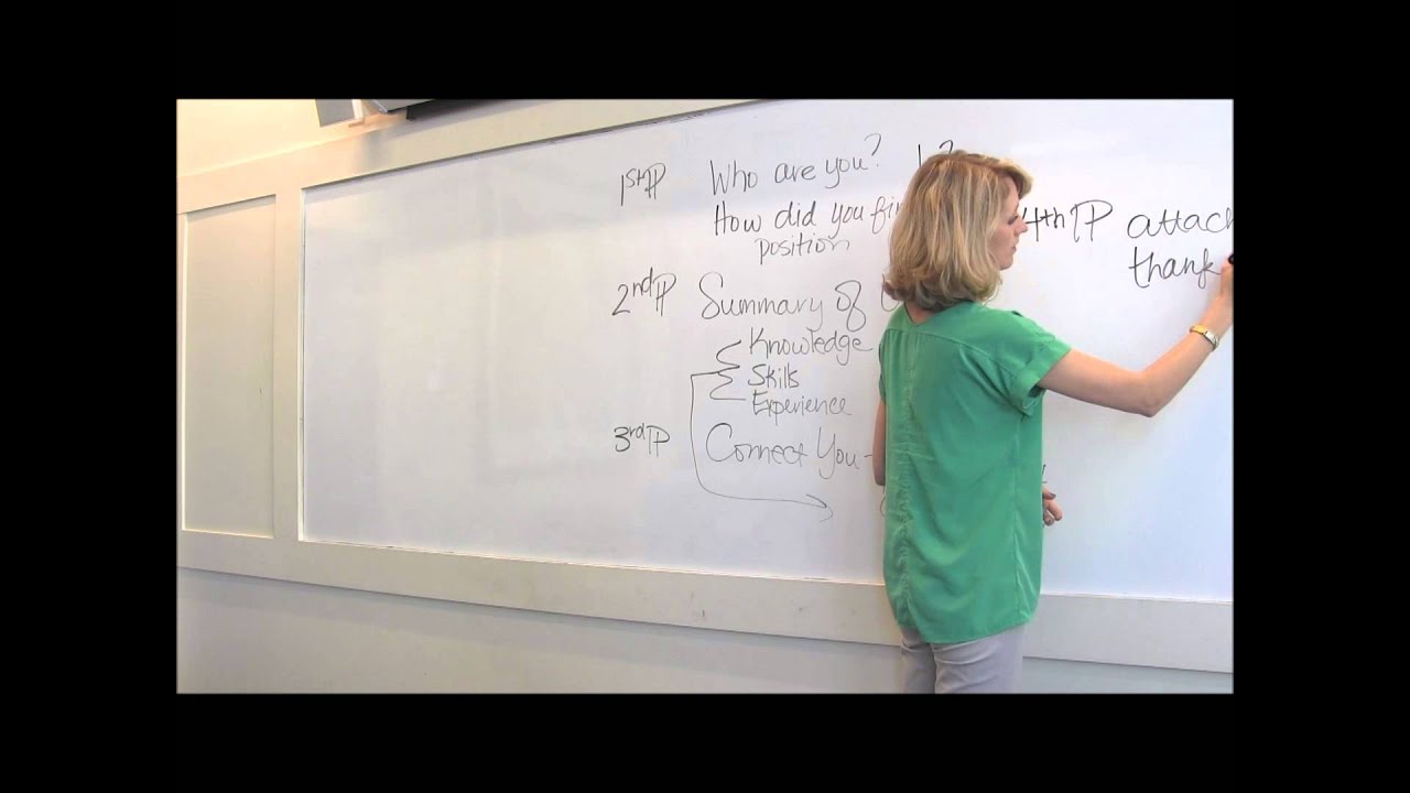 How to Write a Cover Letter / Networking Letter - YouTube