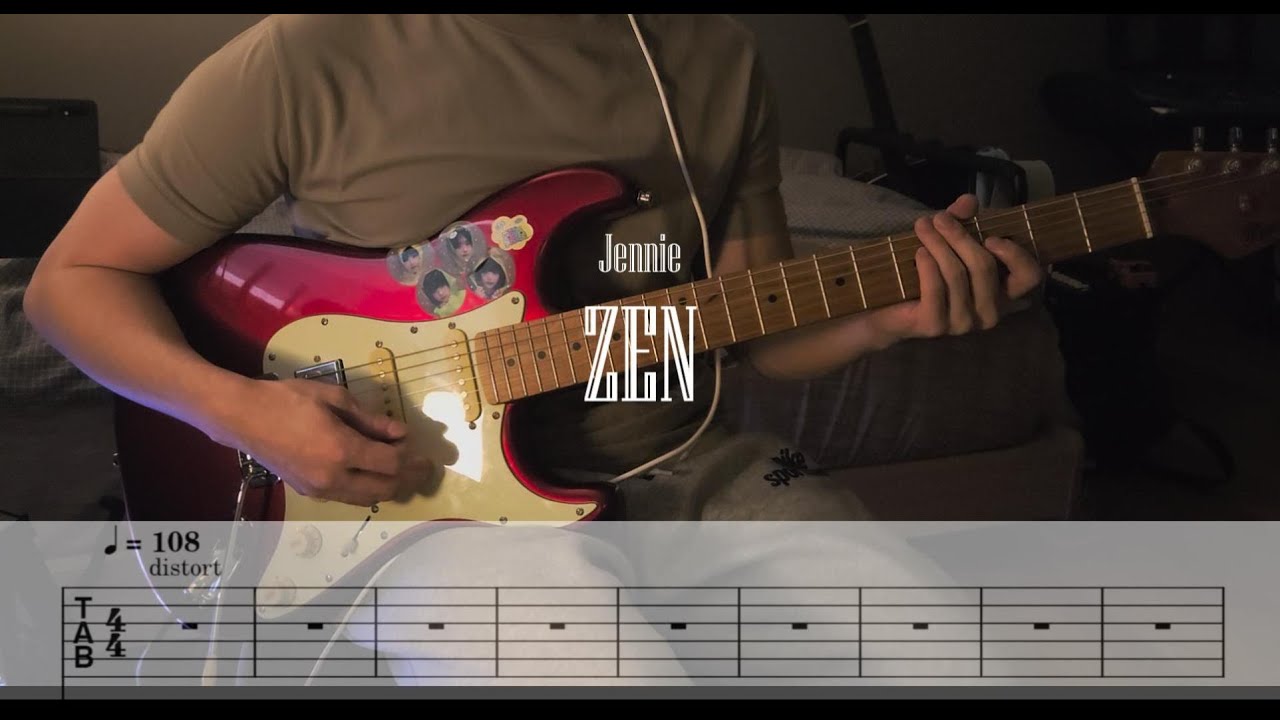 【TAB】 제니 (Jennie) - ZEN | 일렉 커버 - YouTube