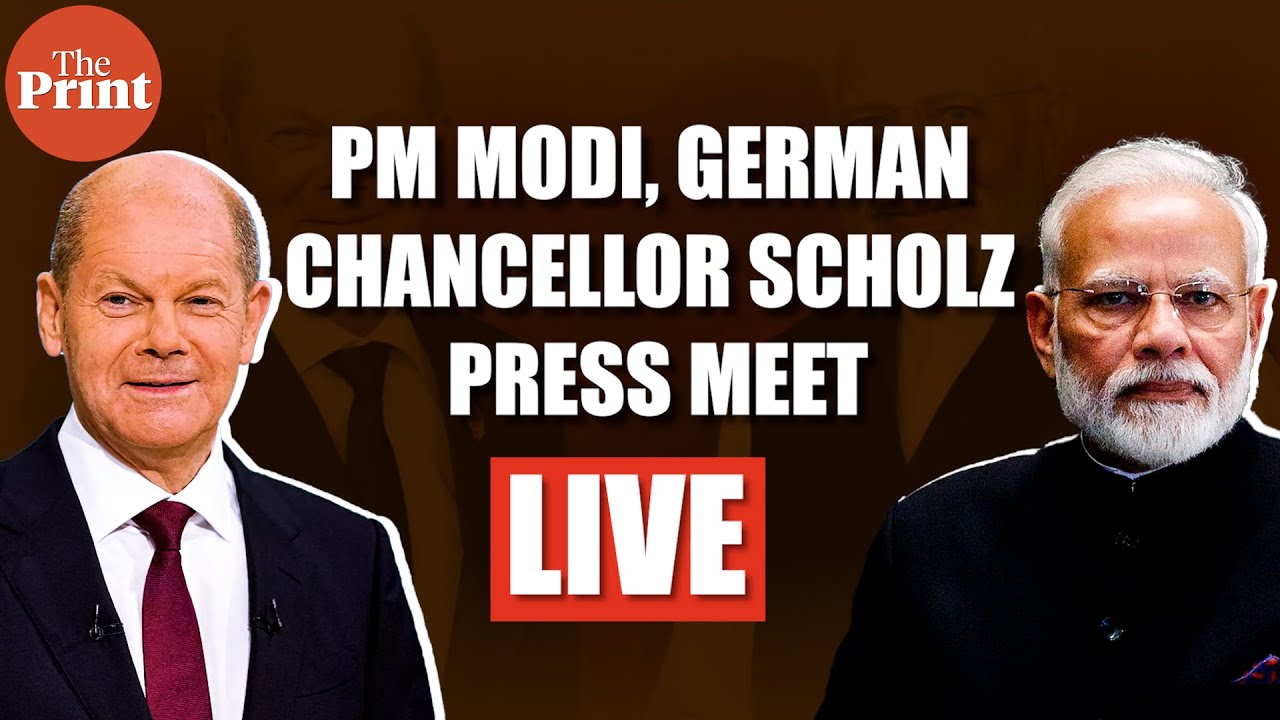 LIVE: PM Modi & German Chancellor Olaf Scholz joint press meet - YouTube