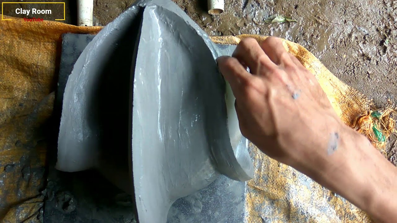 Amazing technique - making helmet with clay - YouTube