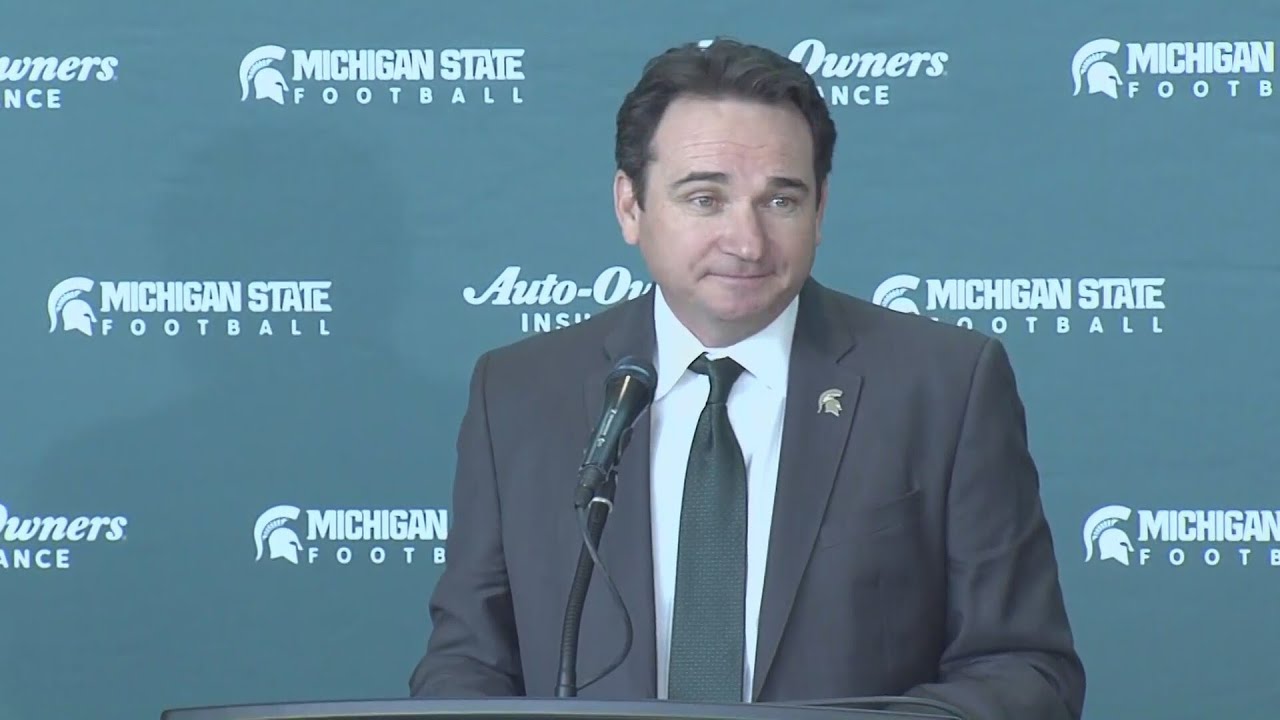 MSU welcomes Michigan State football's new head coach, Jonathan Smith ...