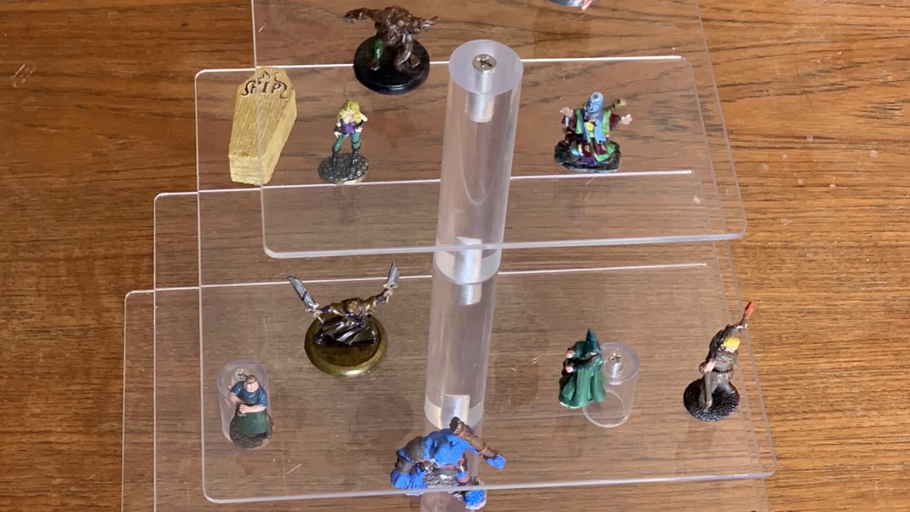 4 Tier Acrylic Stand Build for Pathfinder / D&D Minis - YouTube
