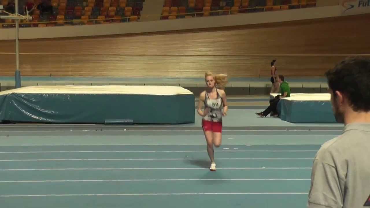 Vrouwen Hoogspringen Finale & Podium NSK Indoor 01-03-2014 1e Marlies ...