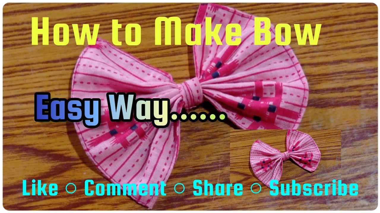 How to Make Bow Easy Way Bow Making Idea #viral #fashion #design #bow # ...