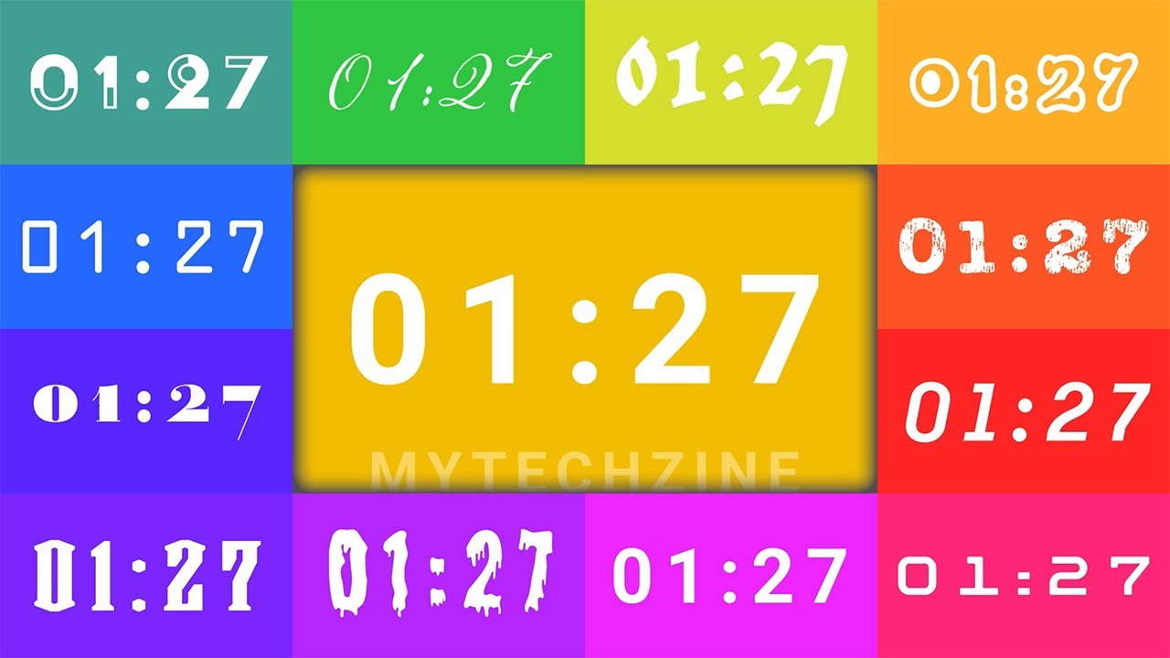 1 Minute 27 Second Timer - 87 second countdown timer - YouTube