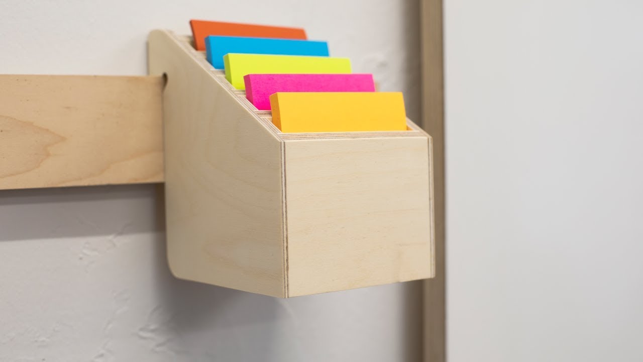 Making a French Cleat Post-it® Holder using Shaper Origin - YouTube