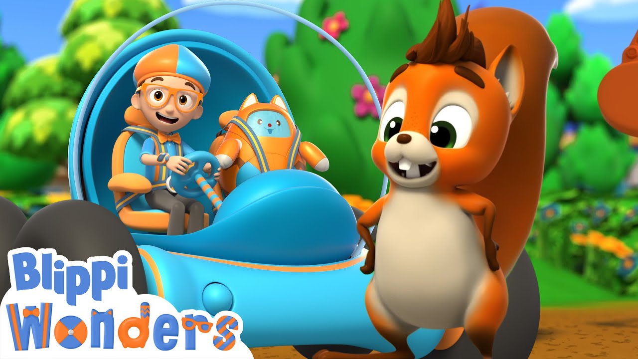 Blippi meets Squirrels! 🐿️ | Blippi Wonders Magic Stories and ...