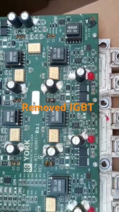 removed IGBT - YouTube