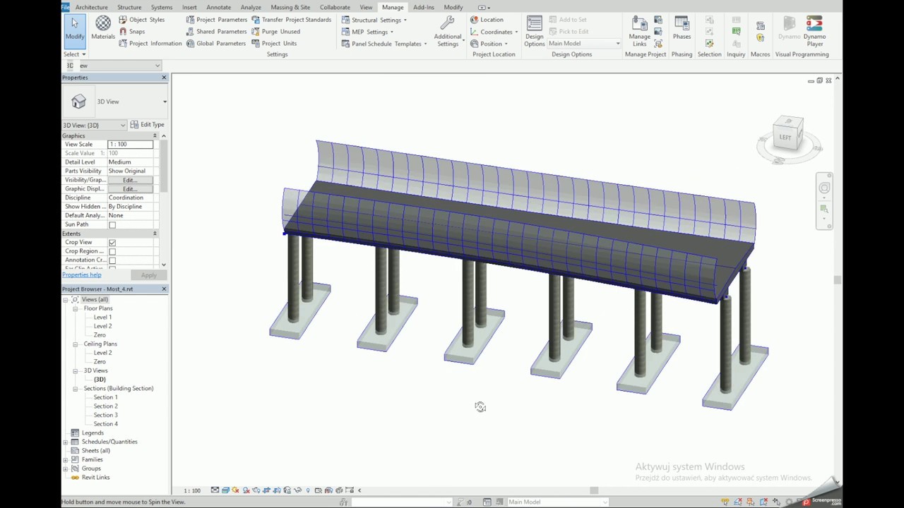 Revit & Dynamo: from AutoCad reference to Bridge model - YouTube