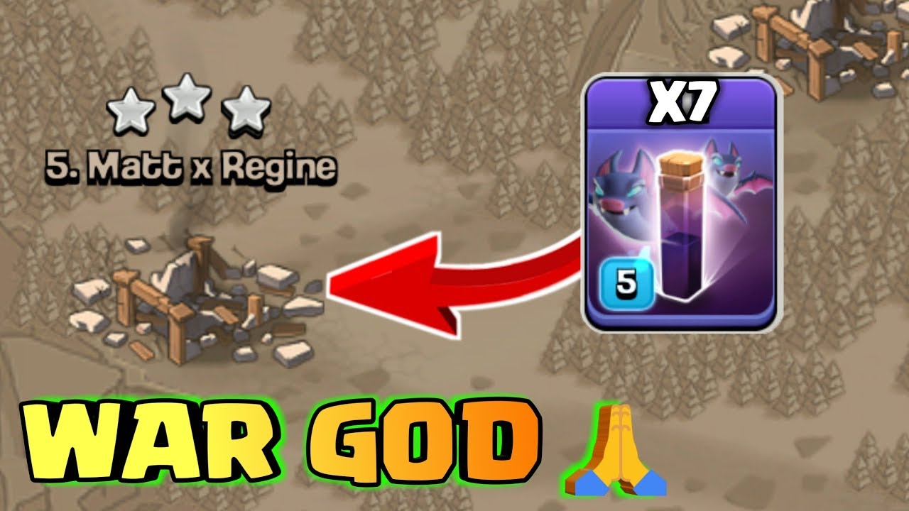THREE STAR EVERY BASE WITH BAT SPELLS,GOD WAR ATTACK IN CLASH OF CLANS ...