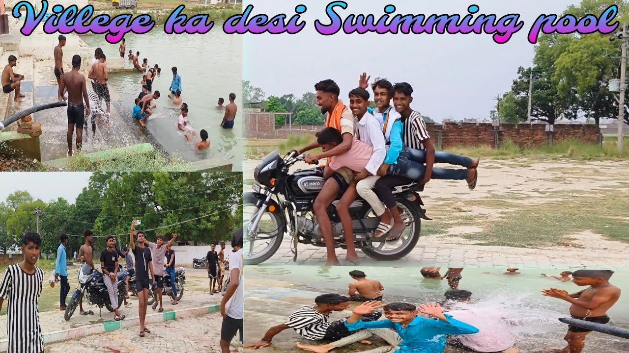 Villege Ka Desi Swimming Pool🏊 Desi Swimming Ki Masti Video🤽