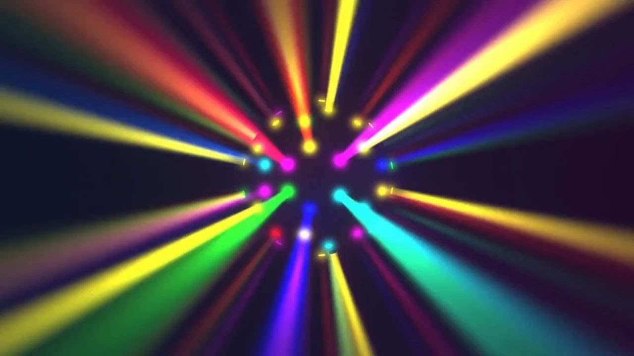 Multi Color Party Ball Rotating Colorful Disco Neon Screen - YouTube