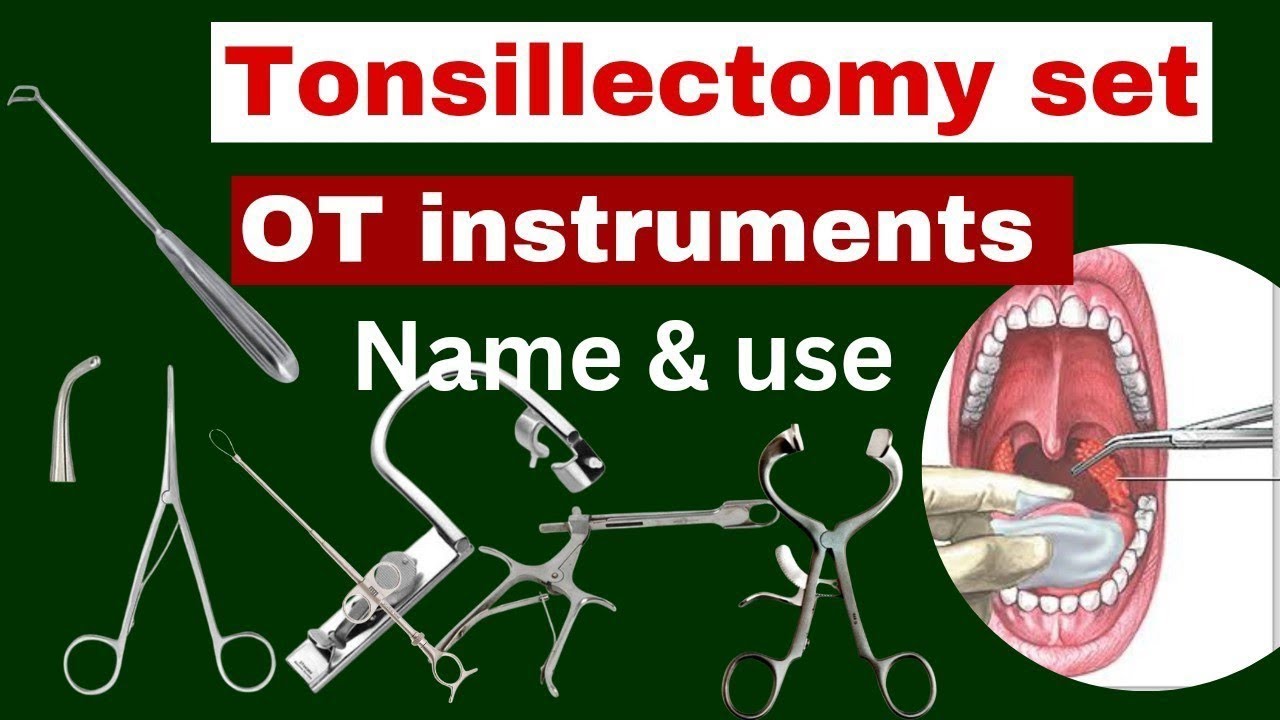 Instruments used in tonsillectomy | tonsillectomy set | surgical ...