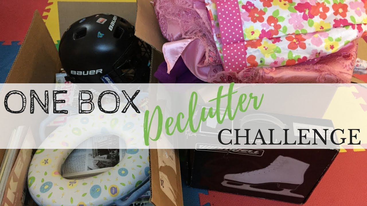 NEW YEAR ONE BOX CHALLENGE 2018 | DECLUTTERING - YouTube