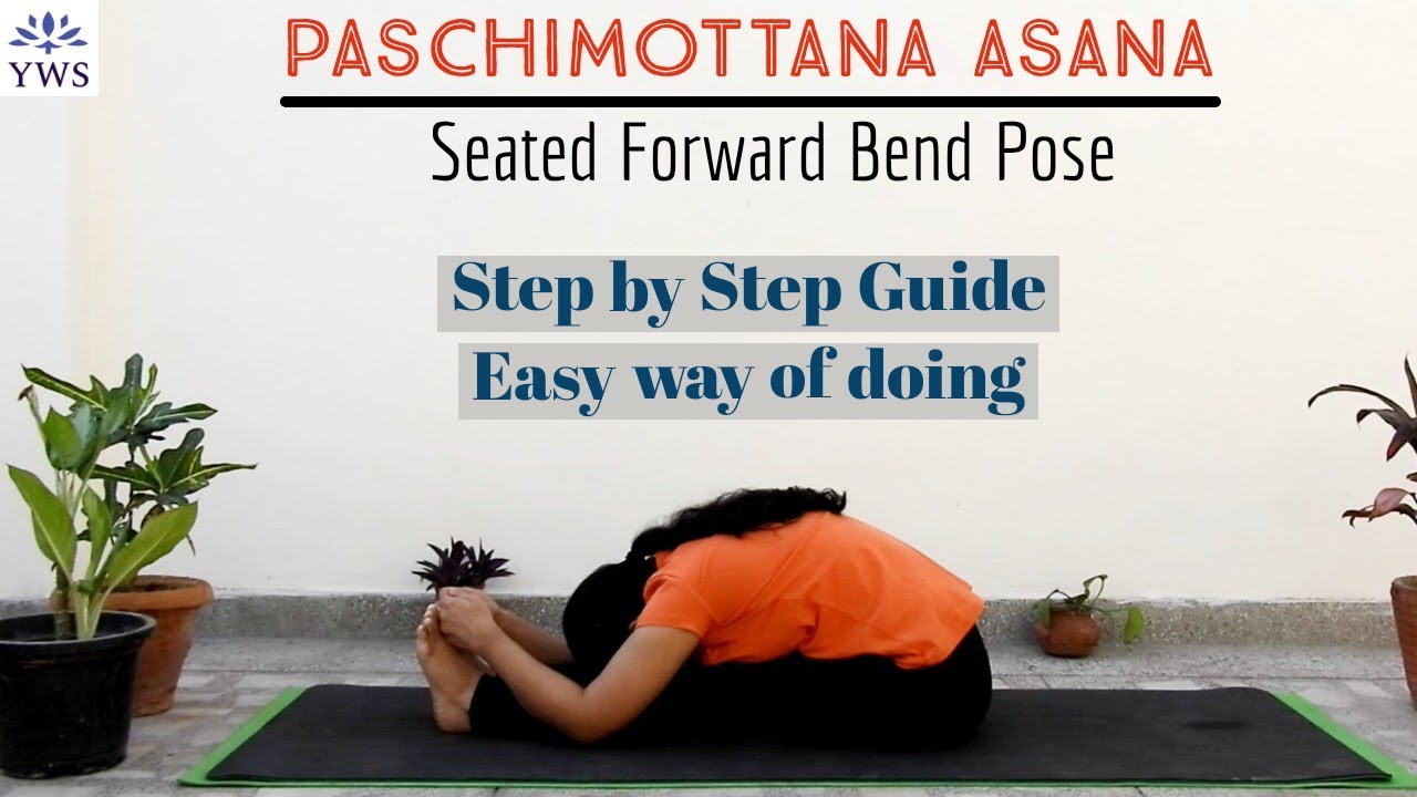 Paschimottana Asana Tutorial | Seated Forward Bend | Step by Step ...