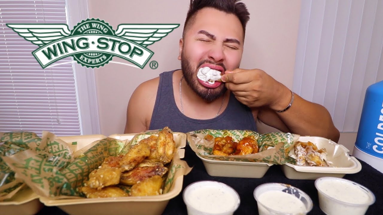 WINGSTOP MUKBANG + GIFTCARD GIVEAWAY - YouTube