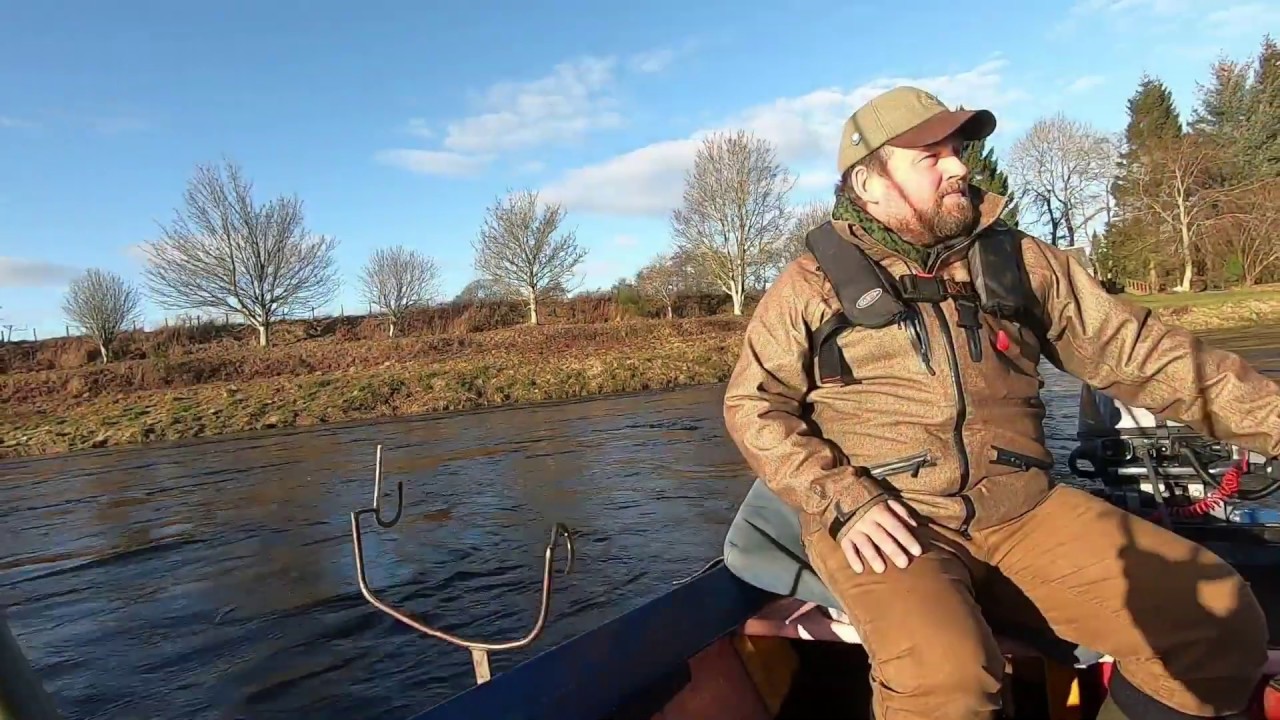 Salmon fishing on the river Tay at Upper Redgorton 23rd January 2020 ...