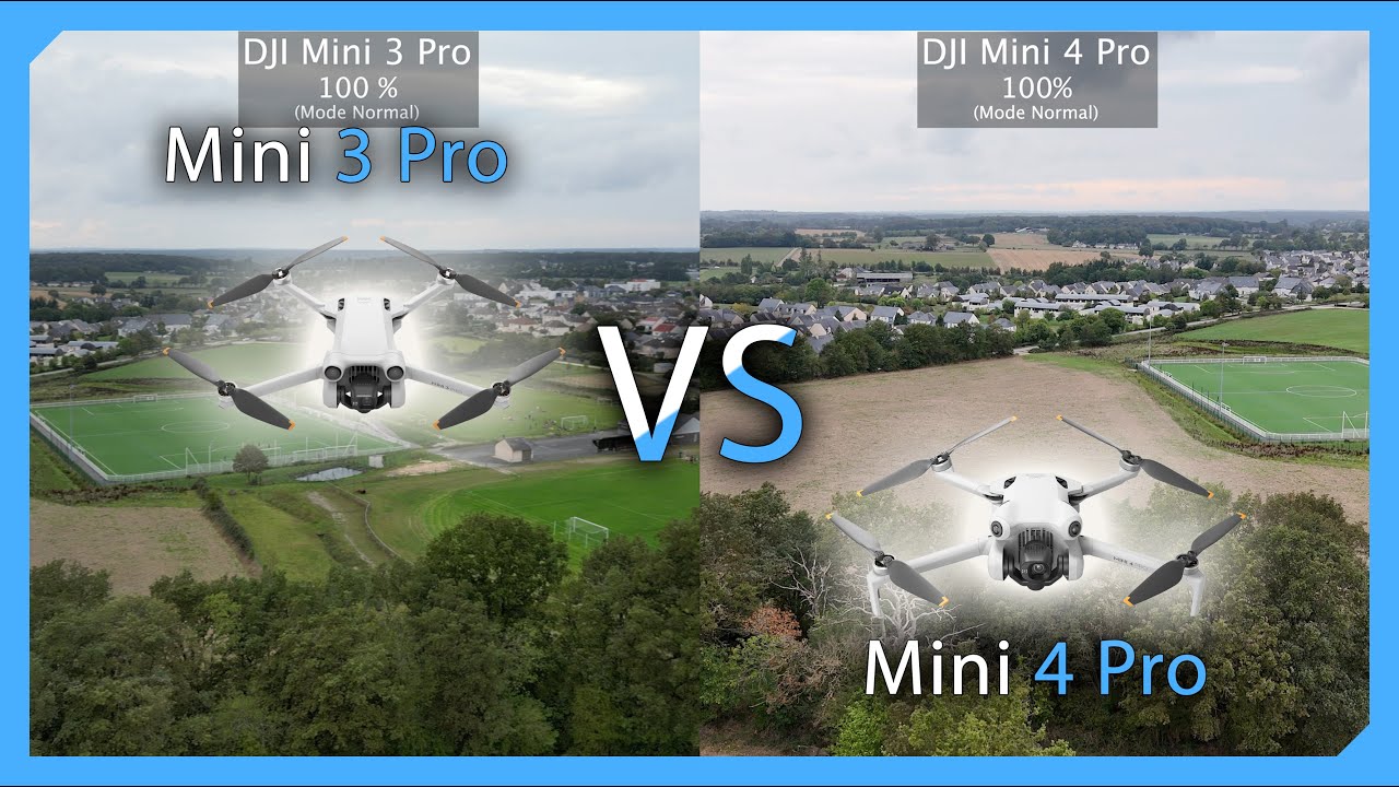 DJI MINI 3 PRO vs DJI MINI 4 PRO : Comparatif vidéo 4K ! - YouTube