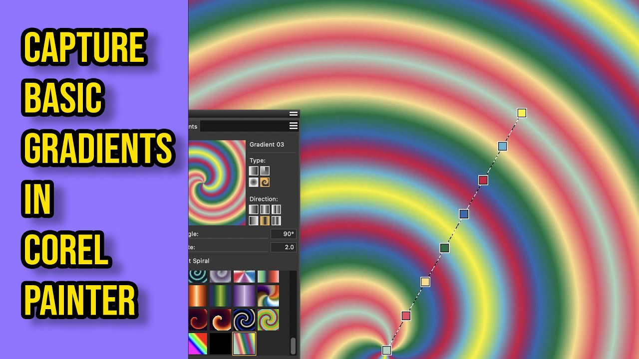 Corel Painter : How To Capture Gradients Pixel Brush Approach - YouTube