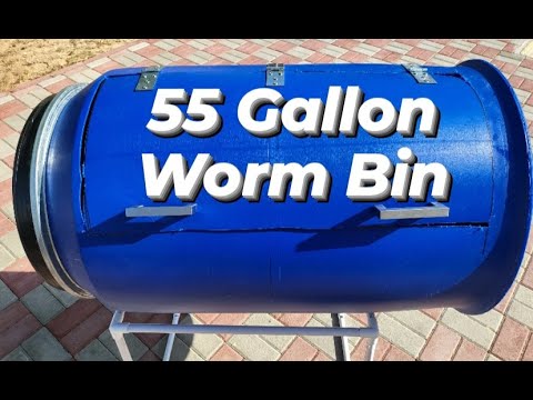 How To Make A Large Worm Bin - YouTube