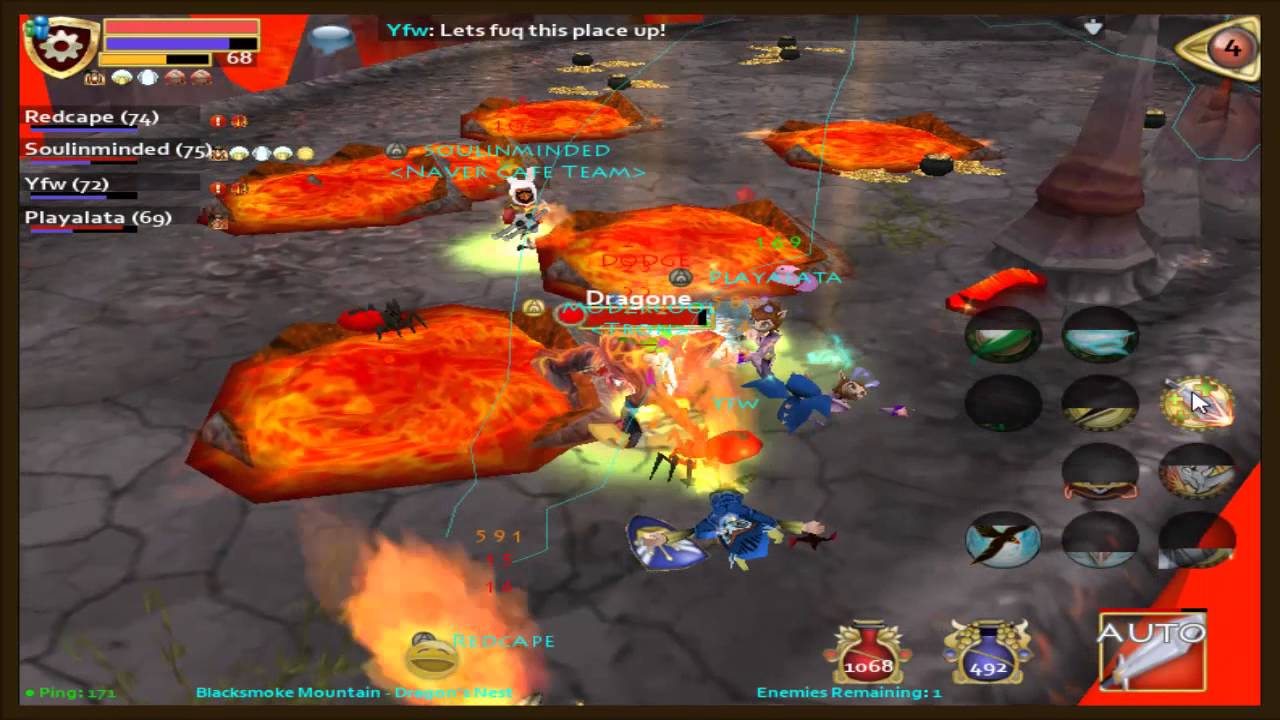 Pocket Legends - Dragon's Nest Boss Fight - YouTube