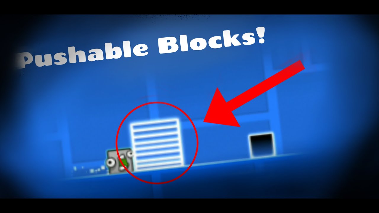 How to make pushable blocks in Geometry Dash - YouTube