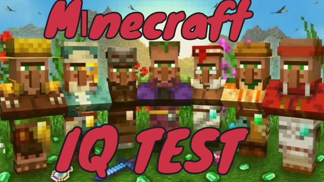 MİNECRAFT KÖYLÜLERE IQ TESTİ - YouTube