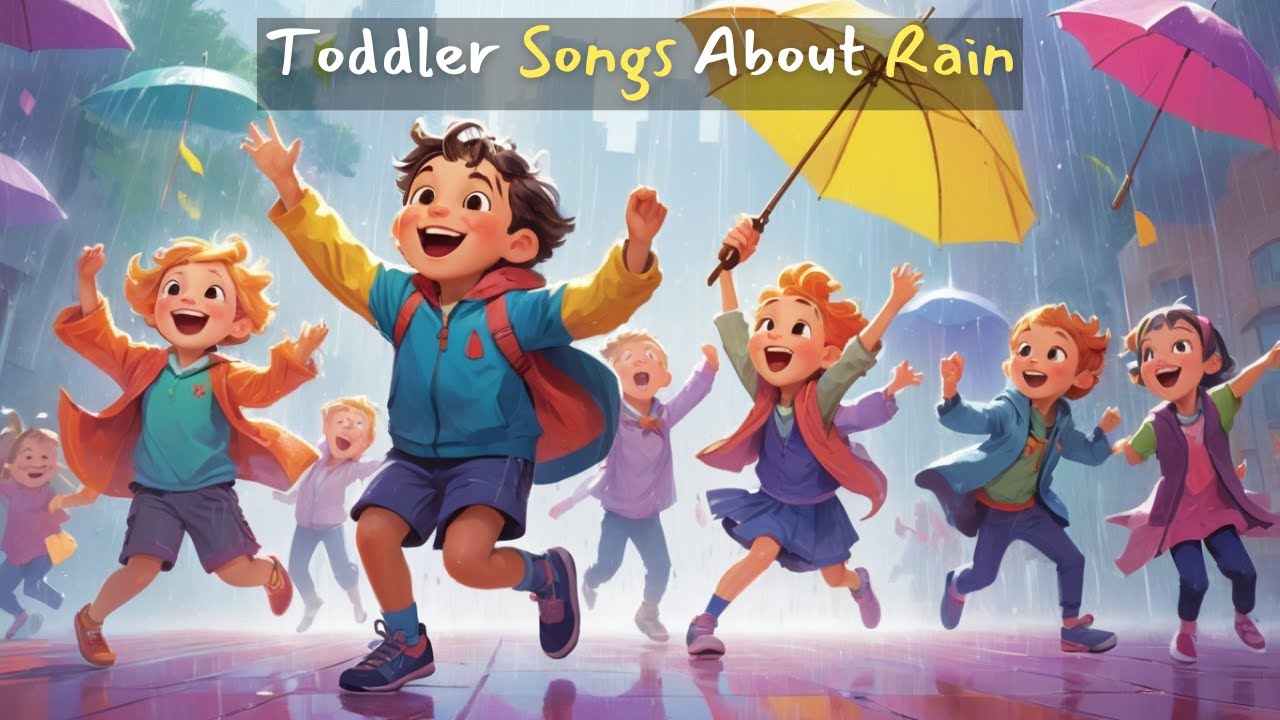 Toddler Songs About Rain | Raindrops Falling🌧️ | Rain Day Song - YouTube