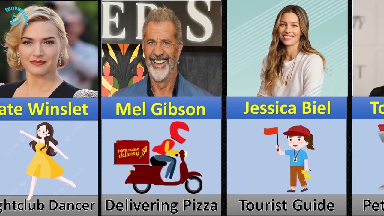 Celebrity Jobs Before They Were Famous | The First Job of Celebrities ...