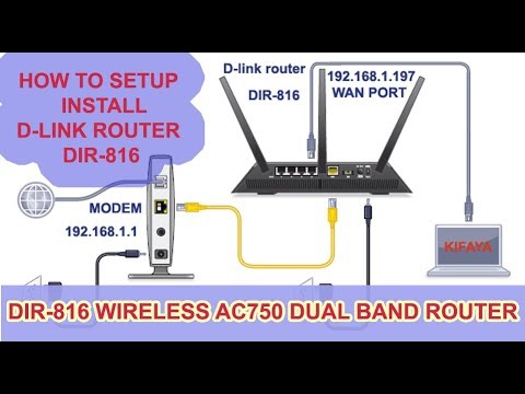 How to Setup and Install D link AC750 Dual Band Router - YouTube