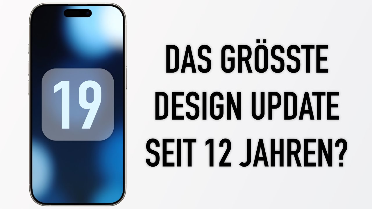 Erwartet uns mit iOS 19 das größte Design Update seit iOS 7? - YouTube