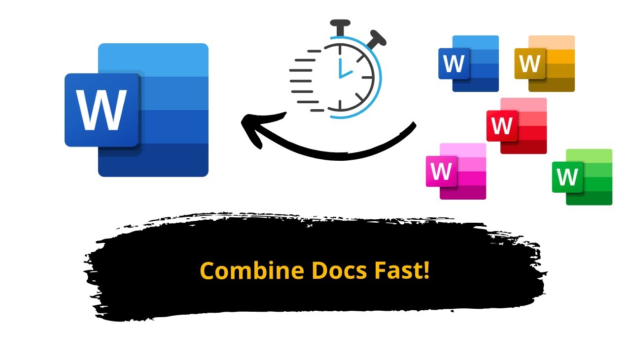 How to Merge Multiple Word Documents into One File - YouTube
