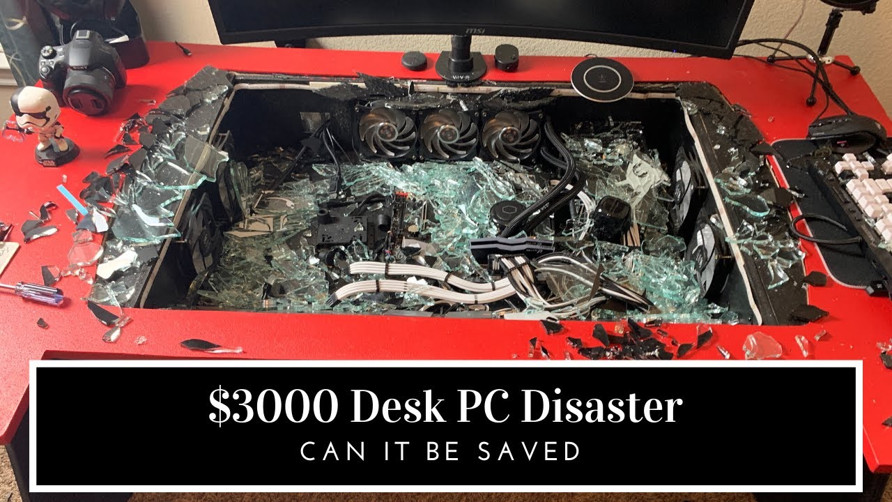 $3000 Desk PC Disaster ( Desk rebuild ) - YouTube
