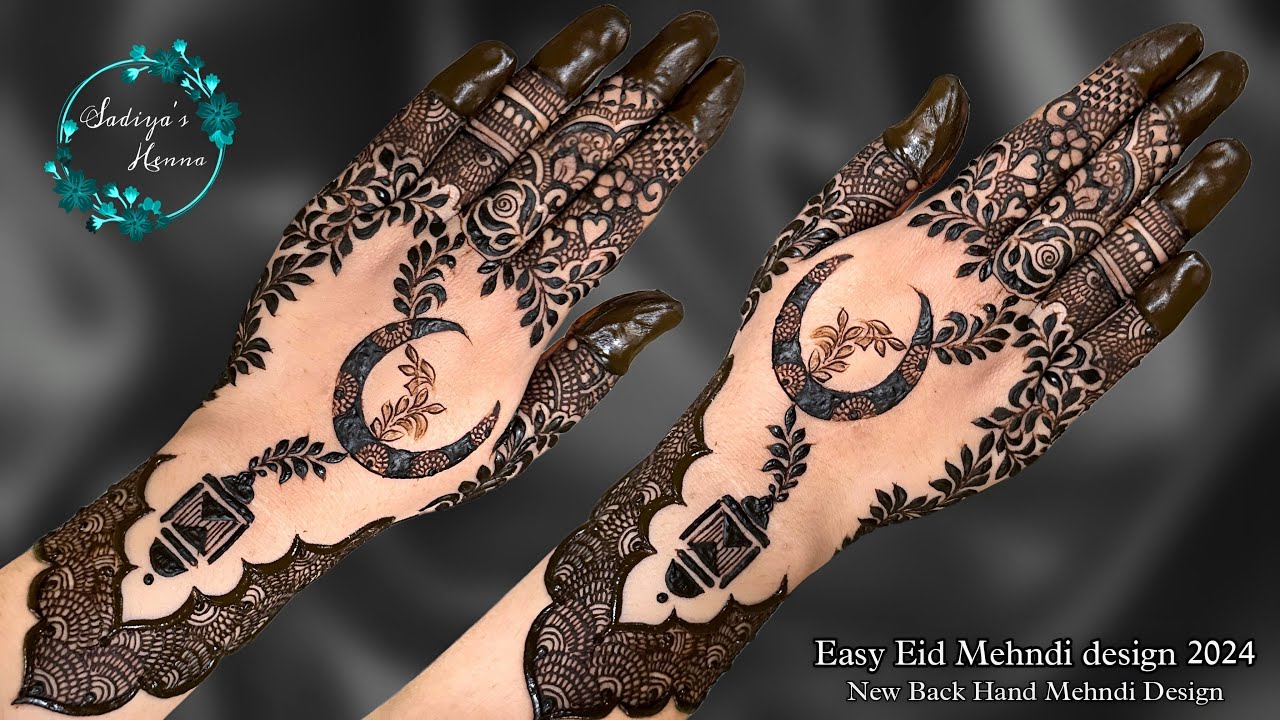 Ramzan Eid Mehndi Design 2024 | Easy Back Hand Mehndi Design | How to ...