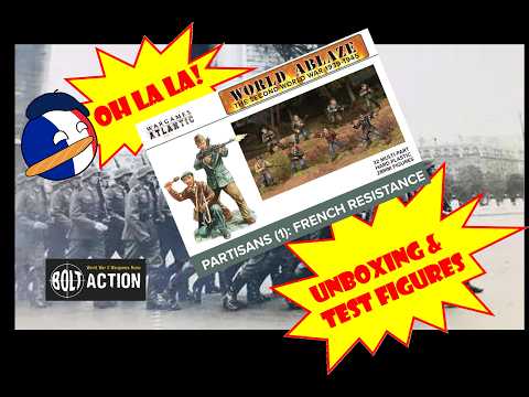 Bolt Action Partisans: Wargames Atlantic French Resistance Unboxing and Figure Review 28mm