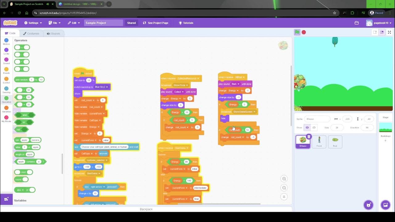 CREATING GAME USING SCRATCH - YouTube