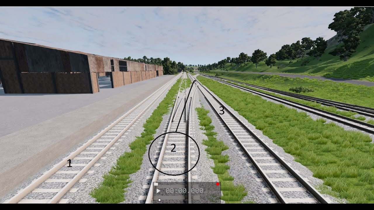 Cool track changing train | beamng train mod @beamng - YouTube
