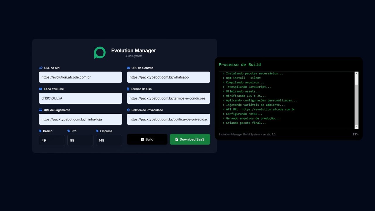 Micro SaaS — Evolution Manager ⚙️ Build System - YouTube