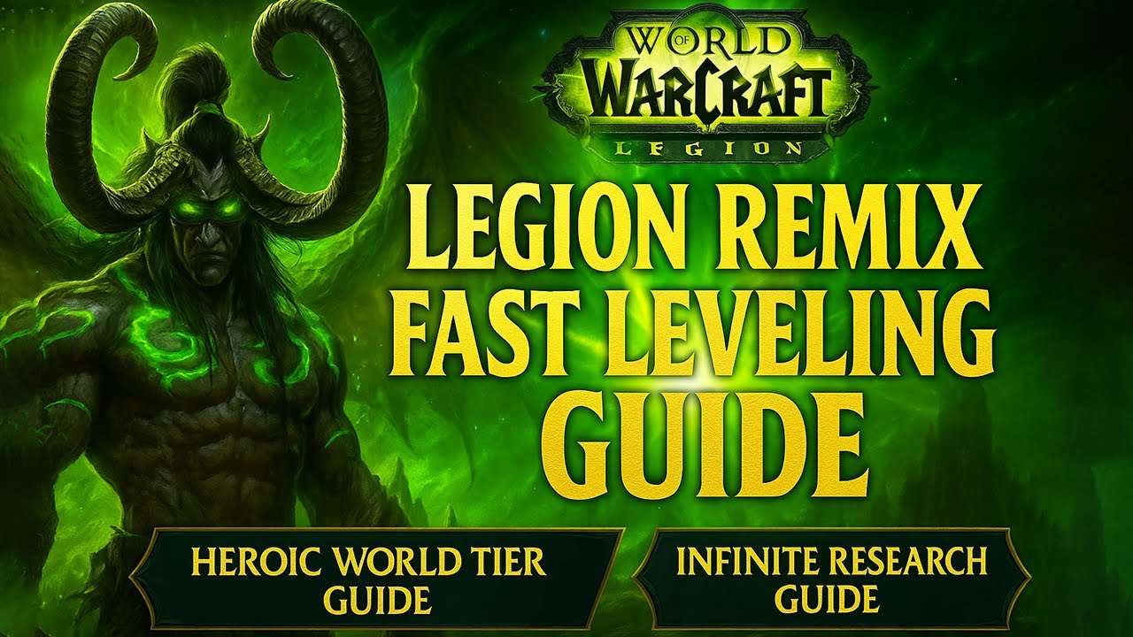 LEGION REMIX Leveling Guide 1-80: FASTEST Way to Level - YouTube