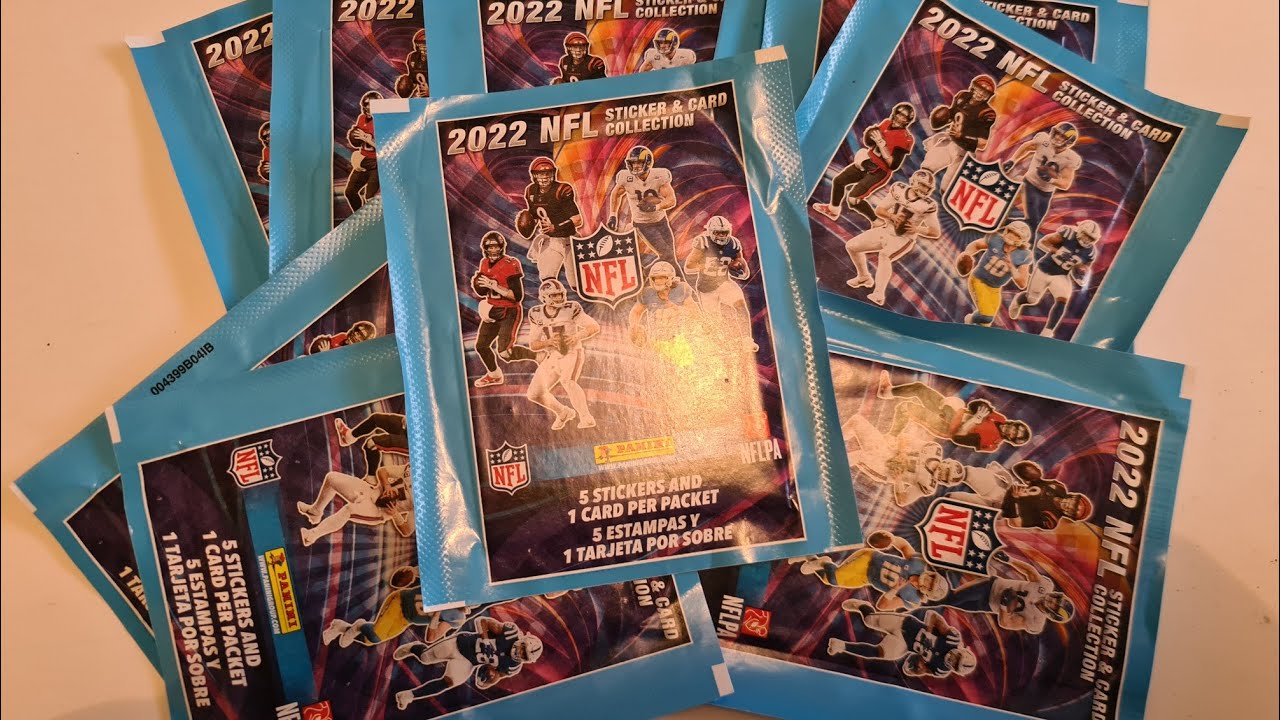 RIPPING 10 PACKS OF PANINI NFL 2022 STICKER AND CARD COLLECTION - YouTube
