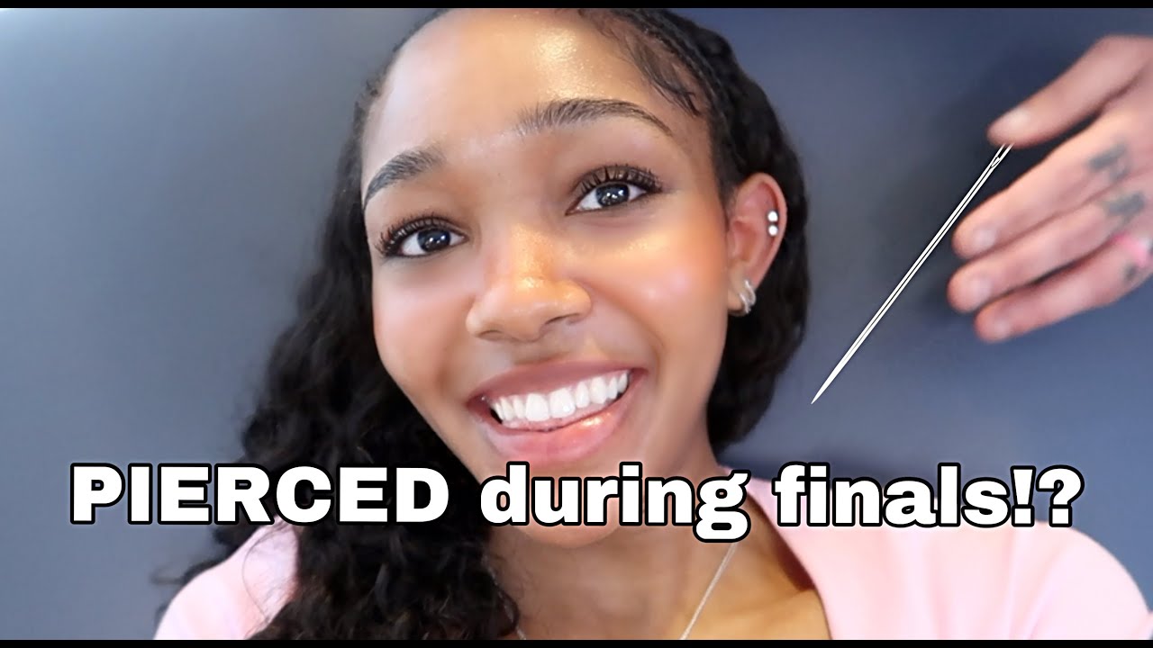 getting SPONTANEOUS piercings during FINALS week... - YouTube
